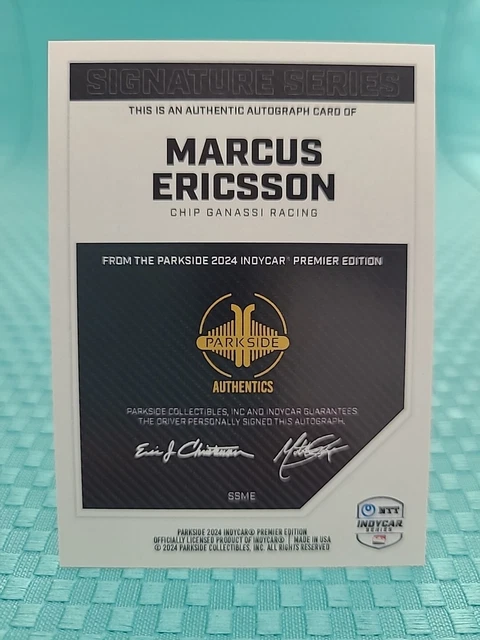 2024 PARKSIDE INDYCAR Indy Car Signature Series Marcus Ericsson #SSME C ...
