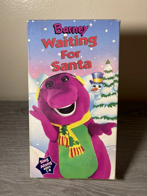 BARNEY WAITING FOR Santa VHS - Christmas Sing Along Rare White Tape EUR ...