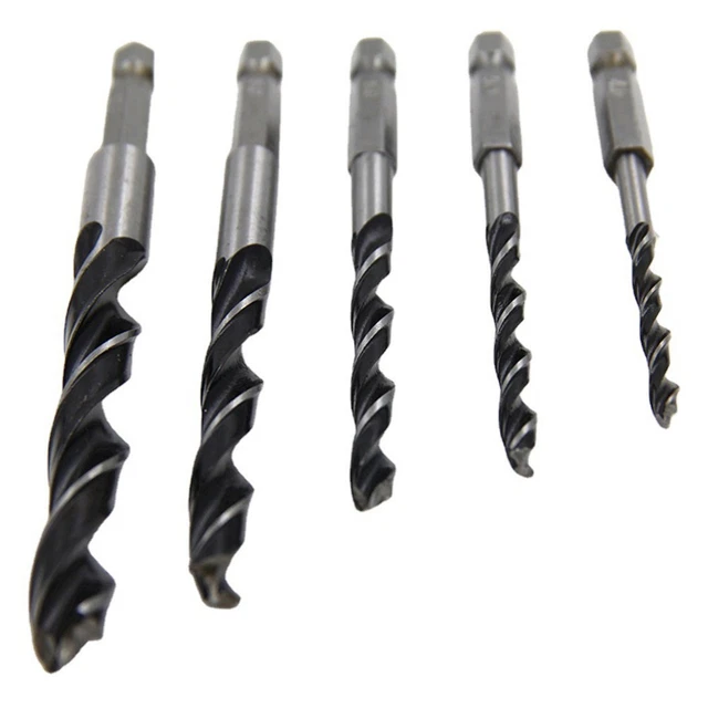 5 × KIT de forets acier haute teneur en carbone utilisé pour percer des ...