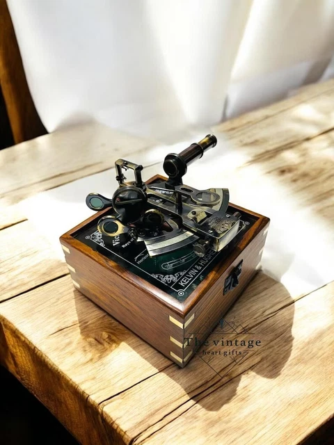 SEXTANT FONCTIONNEL EN laiton, sextant de navire astrolabe marin ...