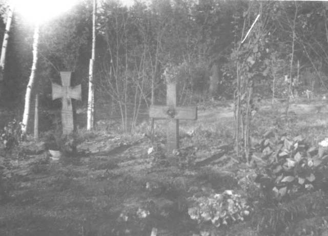 FOTO SOLDATEN FRIEDHÖFE Grab Rußland, Grab Oberzahlmeister Wendelin ...