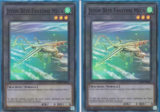 YU-GI-OH! 2X JETON Bête Fantôme Méca Dracossack OP09-FR026 OTS 9 Super ...
