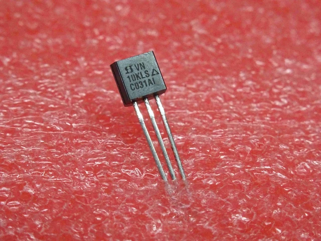 TRANSISTOR VN10KLS N-CHANNEL 60V MOSFET with zener gate TO-92S vishay ...