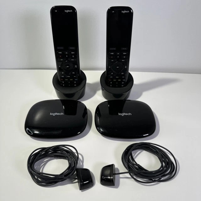 LOGITECH HARMONY ELITE Universal Remote Control System Two Remotes Hub ...
