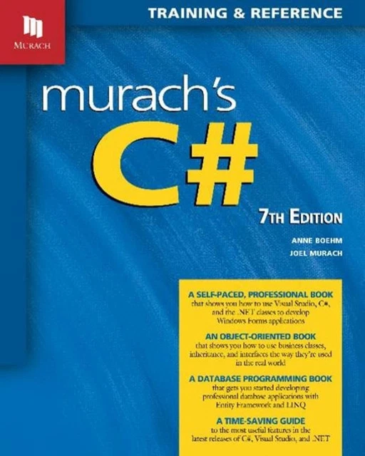 MURACH'S C# (7TH Edition) by Joel Murach (English) Paperback Book $70. ...