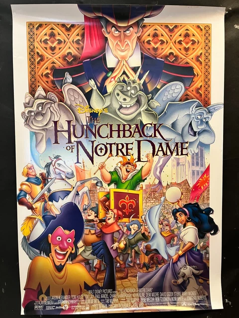 THE HUNCHBACK OF Notre Dame US Movie Poster 90s Walt Disney musical EUR ...