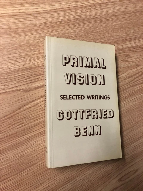 PRIMAL VISION BY Gottfried Benn - Pub: Boyars/Calders - 1976 ...
