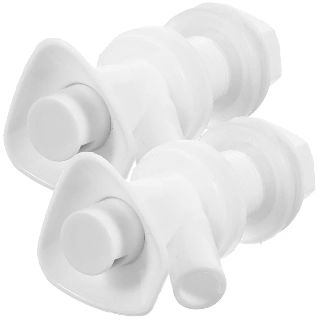 2 PCS BUTTON Faucet White Plastic Cooler Replacement Parts Water Spigot ...