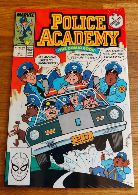 COMIC - MARVEL Comics Police Academy The Comic Book No #1 1989 VGC 1st ...