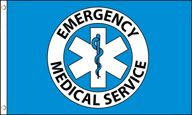 DRAPEAU EMERGENCY MEDICAL SERVICE DES ETATS-UNIS 150x90cm - DRAPEAU ...