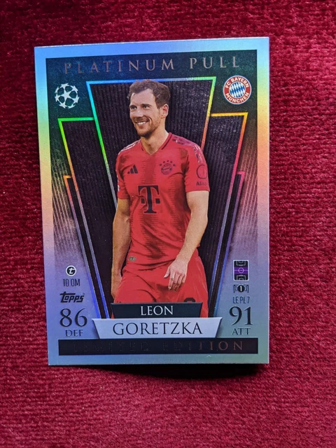 PLATINUM PULL LEON Goretzka Match Attax 2024/2025 Bayern Munich 24/25 ...