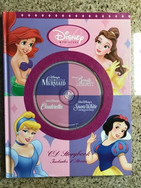 DISNEY PRINCESS CD STORY BOOK - (4-in-1 storbook) £10.57 - PicClick UK