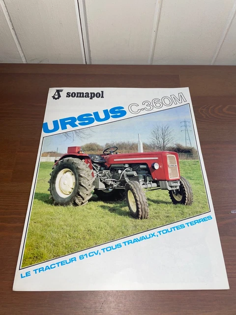 BROCHURE PROSPEKT PROSPECTUS TRACTEUR URSUS C.360M tractor-traktor-zetor-lanz-ih EUR 17,72 ...