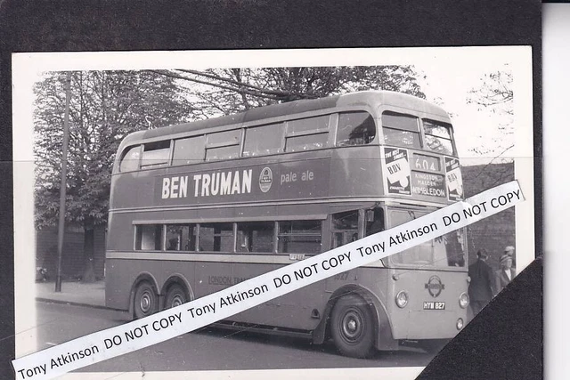 LONDON TRANSPORT - Q1 Type Trolley Bus No. 1827 On Route 604 - Photo ...