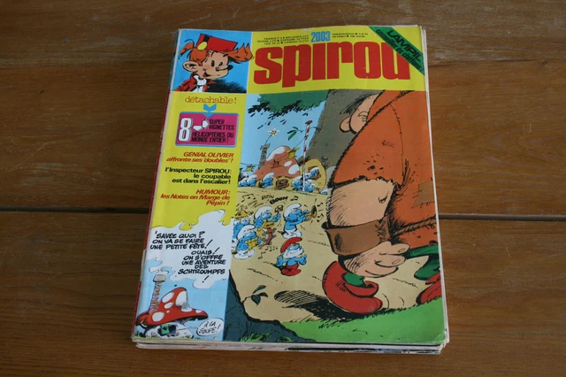 MAGAZINE SPIROU 2003 de 1976 peyo schtroumpfs EUR 1,20 - PicClick FR