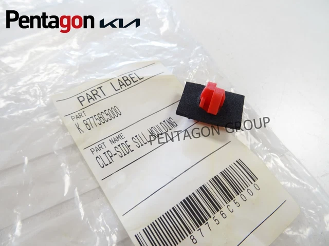 NEW GENUINE KIA Sorento 2014- Sill Moulding Mounting Clip x1 87756C5000 ...