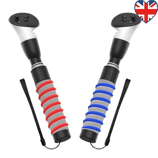 VR HANDLE EXTENDER Extension Grips for Meta Quest 3 Controller (Black ...