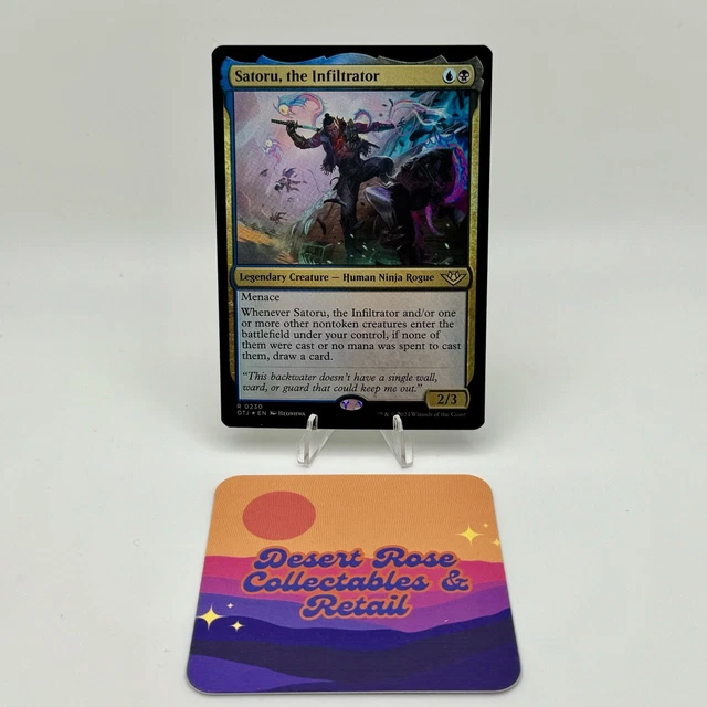 MTG SATORU, THE Infiltrator Outlaws of Thunder Junction 230 feuille ...