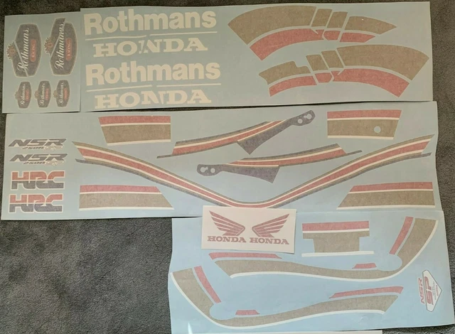 HONDA NSR250 NSR250R Nsr250R-Sp Mc21 Rothmans Decal Set £159.99 ...