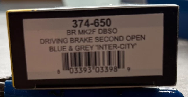 GRAHAM FARISH N gauge BR blue grey Mk2F DBSO Driving Brake 374-650 New ...
