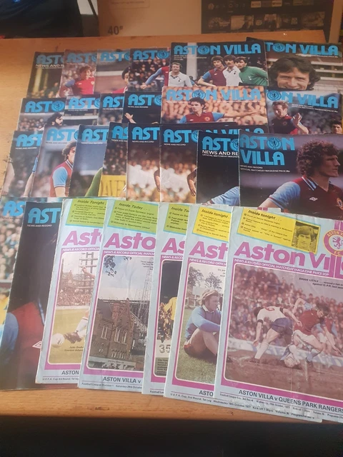 ASTON VILLA PROGRAMMES 1979 1978 1979 Bundle X 27 £19.96 - PicClick UK