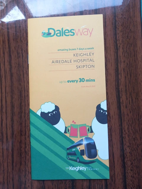 TRANSDEV KEIGHLEY, DALESWAY Bus Timetable dated March 2021. £1.00 ...