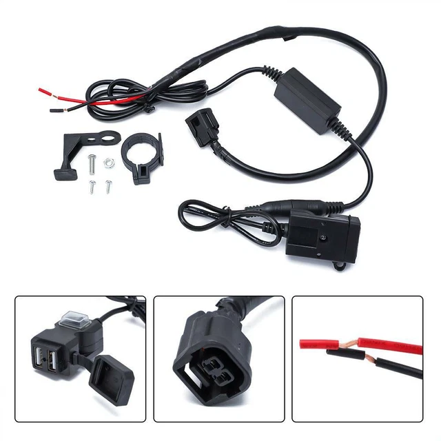 FOR HONDA CRF250 CRF300 L/Rally USB SOCKET+HEATED GRIP LEADS KIT FITS ...
