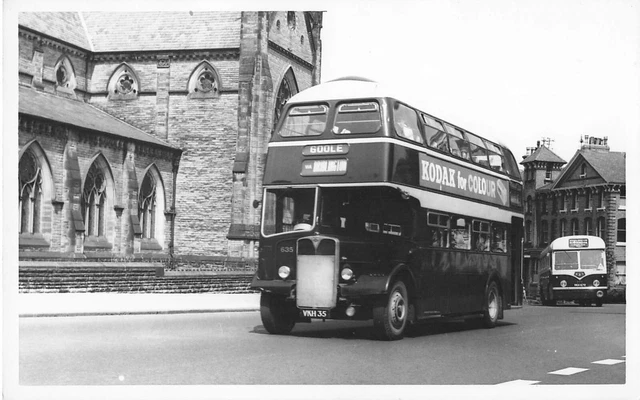 VINTAGE BUS PHOTOGRAPH Double Decker Bus - Goole Yorkshire (BU2) EUR 4 ...
