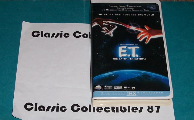 E.T. THE EXTRA-TERRESTRIAL VHS 1996 ORIGINAL Clamshell ET '82 STEVEN SPIELBERG EUR 3,67 ...