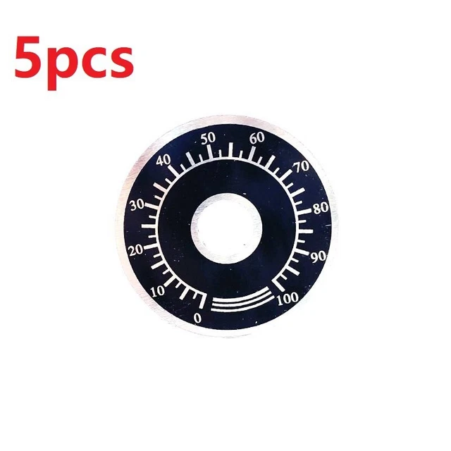 ROUND VARIABLE TRANSFORMER Control Dial Plate for Potentiometers Pack ...