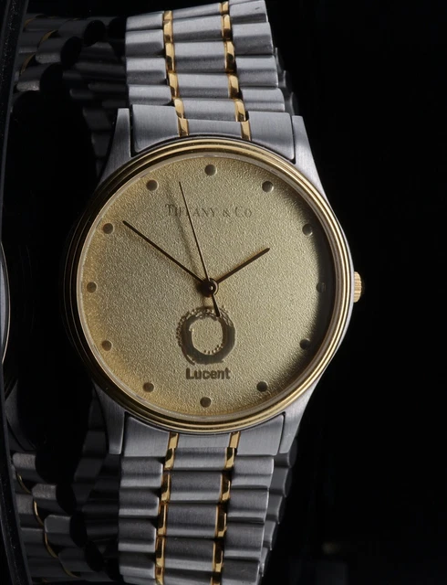 AUTH. TIFFANY & Co Portfolio Quartz Steel & Gold 34mm Watch $1 No Res $163.50 - PicClick AU