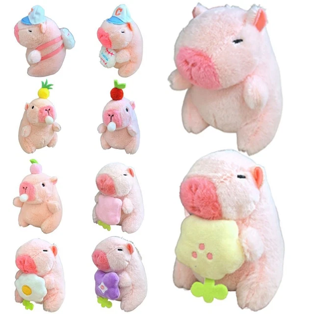 PINK PLUSH CAPYBARA Keychain Toy Capybara Doll Birthday Gift EUR 10,26 ...