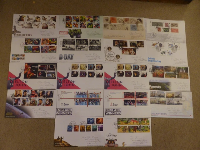 GOOD COLLECTION 2019 GB FDCs - all spec HS - good for VFU (18) - rf992 ...