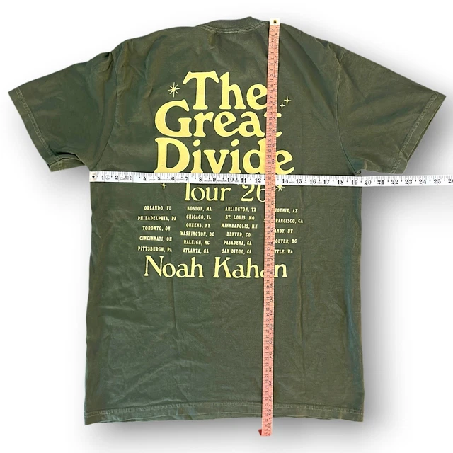 NOAH KAHAN THE Great Divide Tour 2026 Orbiter T-Shirt Size Medium £71. ...