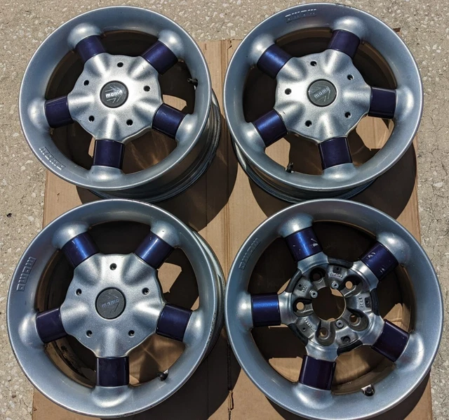 RARE VINTAGE MOMO I.DE.A IDEA 15x7 Wheels Rims SET Italy 5x4.5 Bolt ...