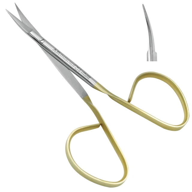 AR TC MICRO Iris Scissor 15mm Serrated Blade Surgical First Aid ...