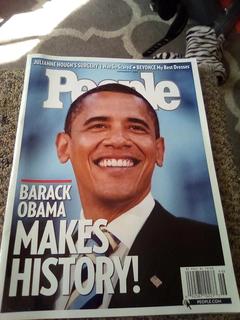 PEOPLE MAGAZINE BARACK OBAMA Makes History Election Issue 11/17/08 ...