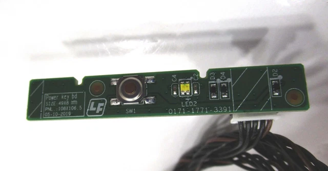 MSI OPTIX MAG274QRX Gaming Monitor Power Button Board Assembly $14.95 ...