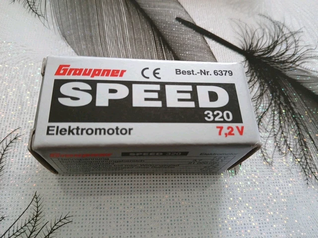 NEU GRAUPNER SPEED 320 7,2V Best.nr.6379 Elektromotor 2mm Welle 32g OVP ...