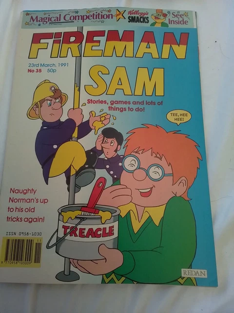 FIREMAN SAM COMIC No35 March 23 1991. Marvel Lovely Condition £5.00 ...