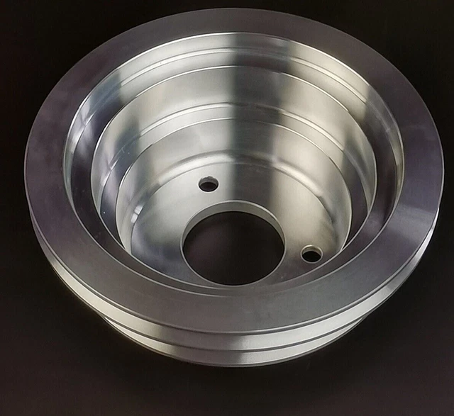 BIG BLOCK CHEVY LWP Aluminum 3 Triple Groove Crankshaft Pulley BBC 396 ...