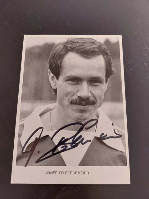 AUTOGRAMM AK AUTOGRAMMKARTE 1. FC Nürnberg Club Winfried Berkemeier 78/ ...