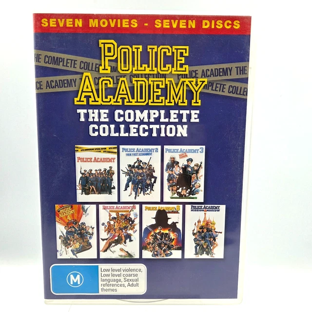 POLICE ACADEMY-THE COMPLETE Collection (DVD, 1984) R4 LIKE NEW DISK'S ...
