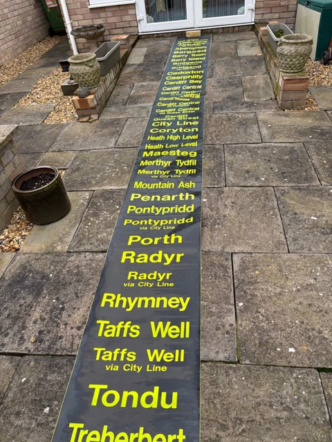 CLASS 143 PACER (From 143623) DMU Arriva Trains Wales Destination Blind ...