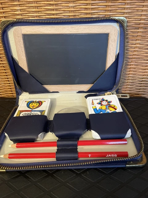 HISTORIC JASS VINTAGE Playing Cards Swiss Game complete with case deck ...