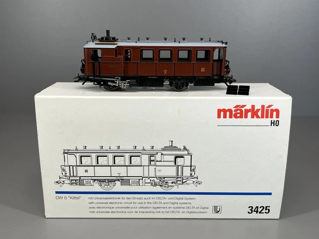 H0 MÄRKLIN DELTA Märklin Dampf-Triebwagen DW 6 Kittel 3425 AC DEFEKT ...