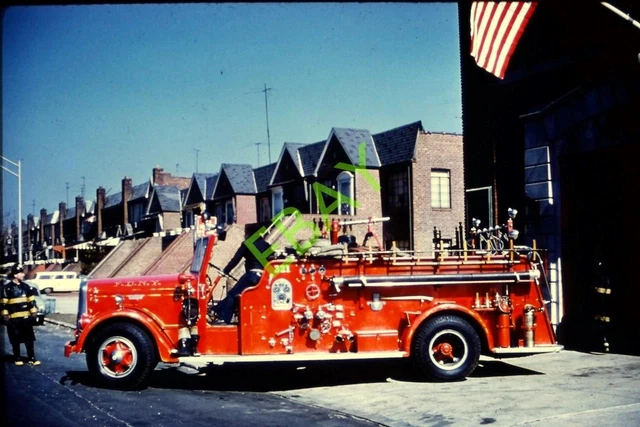 (2) FDNY FIRE Apparatus DUPLICATE SLIDES: ENG-321 19?? Ward LaFrance £9 ...