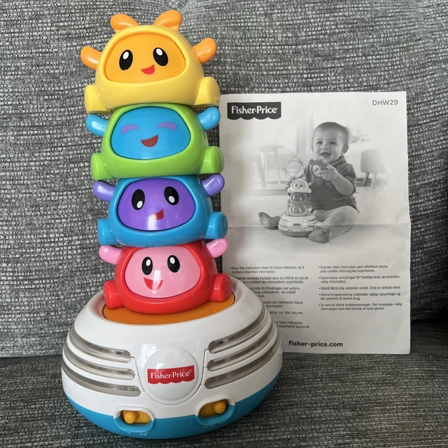 FISHER PRICE BRIGHT Beats Build a Beat Stacker & 4 Buddie Bots Lights ...