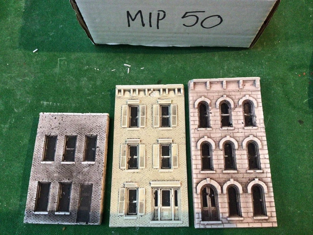 OO SCALE low relief brick buildings X 3pc Industrial Unit Set ( MIP50 ...