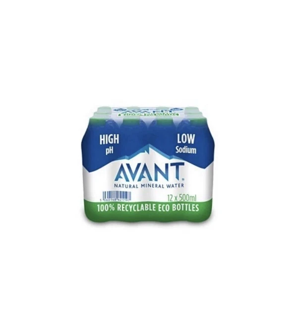 AVANT SPRING NATURAL Mineral Water 500ml Screwcap Pack of 12 £11.99 ...
